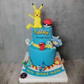 2 Katlı Pokemon (Pikachu) Pasta - Pucake.Com