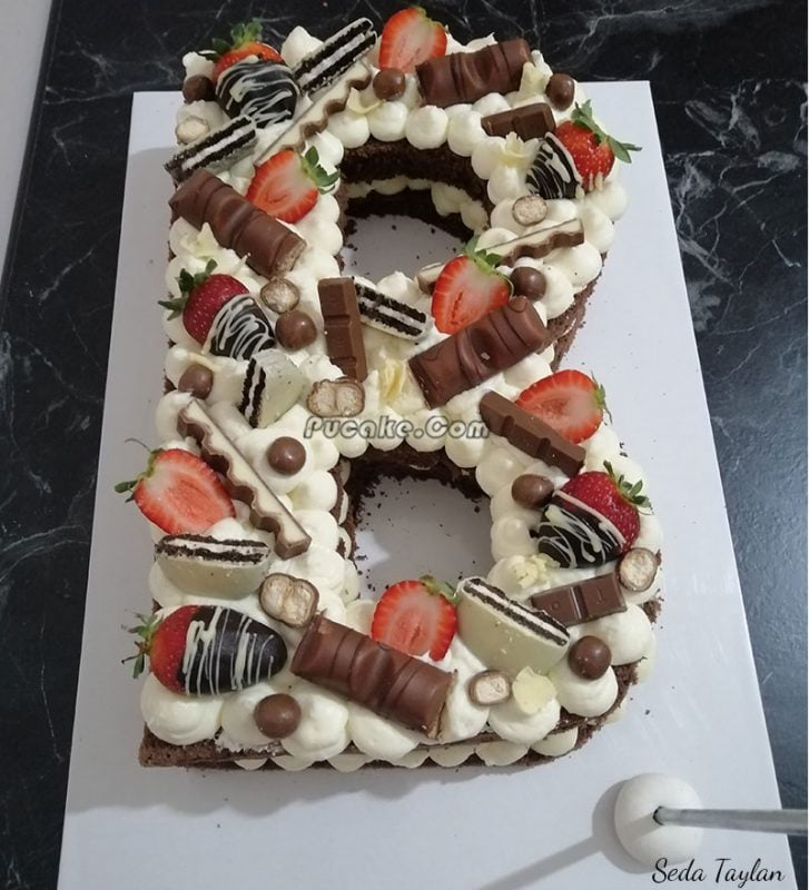 B Harfli Pasta Ankara | Harfli Pasta Sipariş Ankara - Pucake.Com